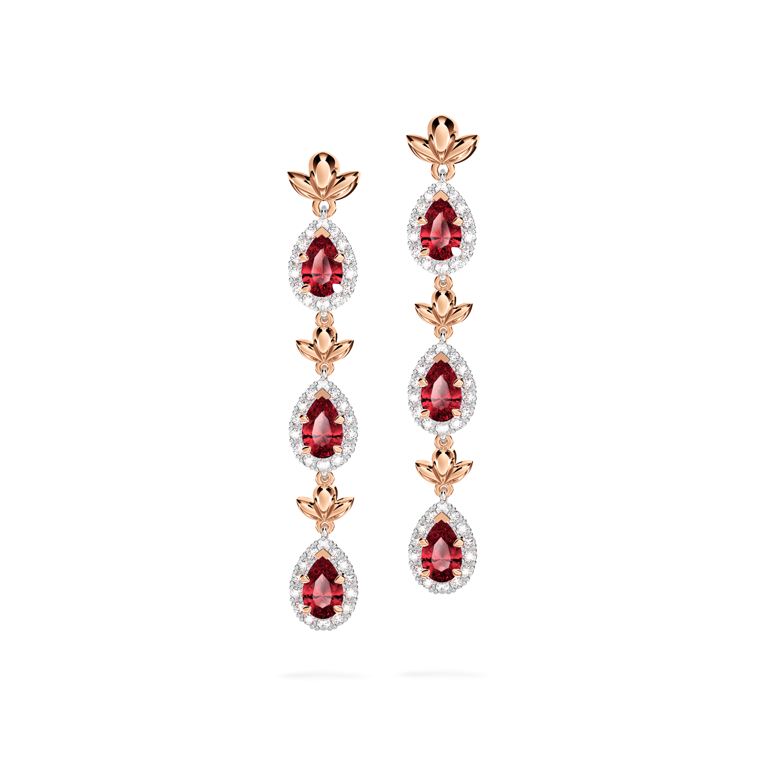 Womens Ruby Garland Earrings | Rose Gold – BROWNS