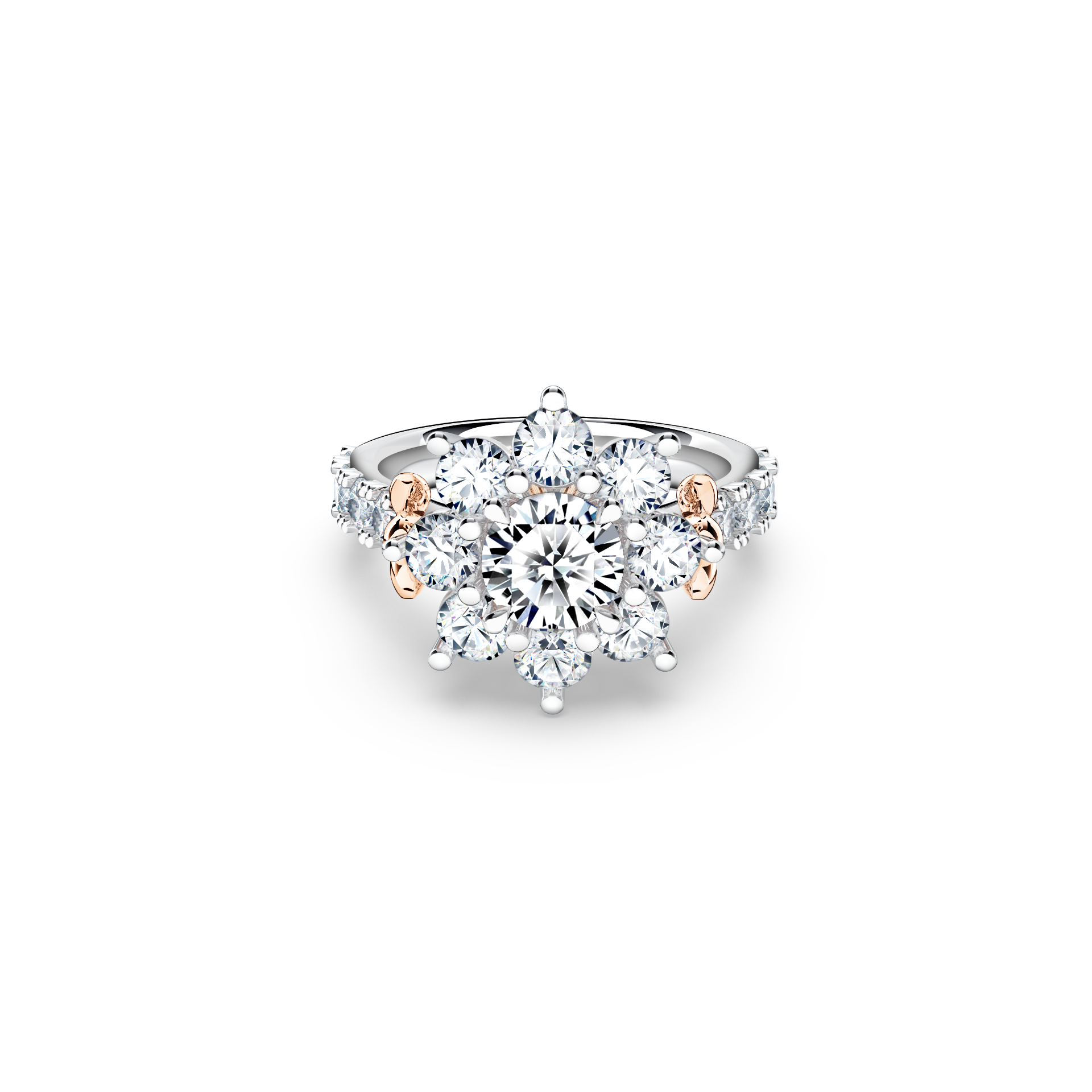 Womens Protea Diamond Cluster Ring - Grand | Platinum – BROWNS