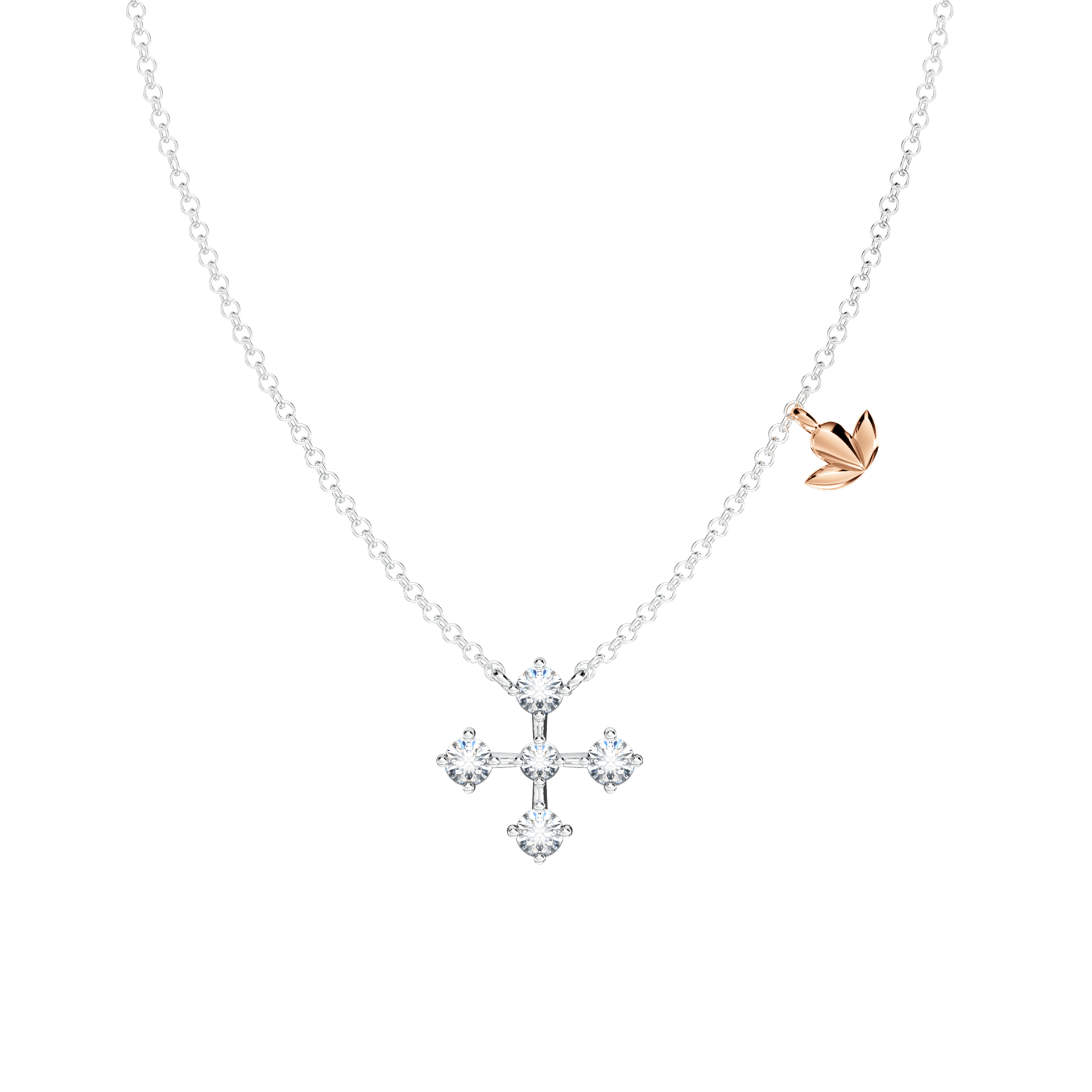 Womens Southern Cross Diamond Necklace - Medium | White Gold – BROWNS